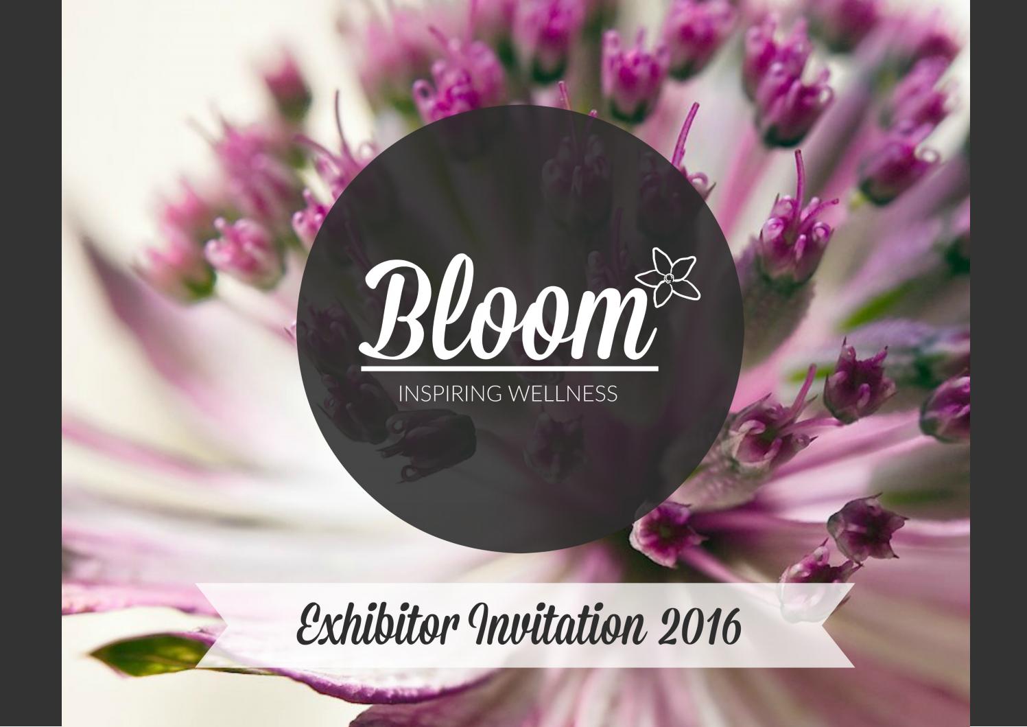 Bloom Exhibitor Invitation by Emma Lodge - Issuu
