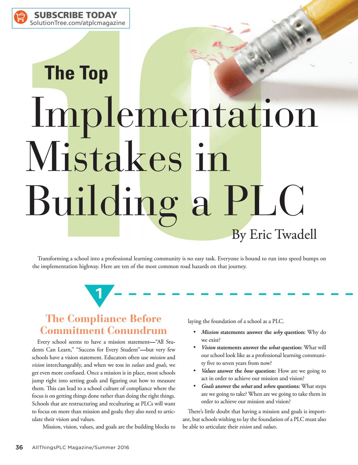 All Things PLC Magazine Preview Issue by Solution Tree - Issuu