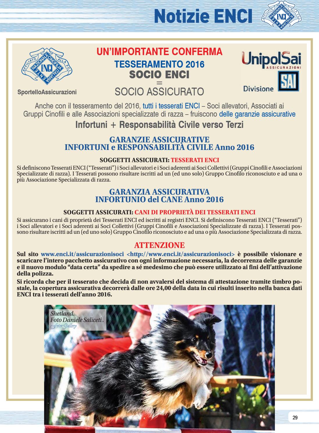 I Nostri Cani - maggio 2016 by ENCI - Ente Nazionale Cinofilia Italiana ...