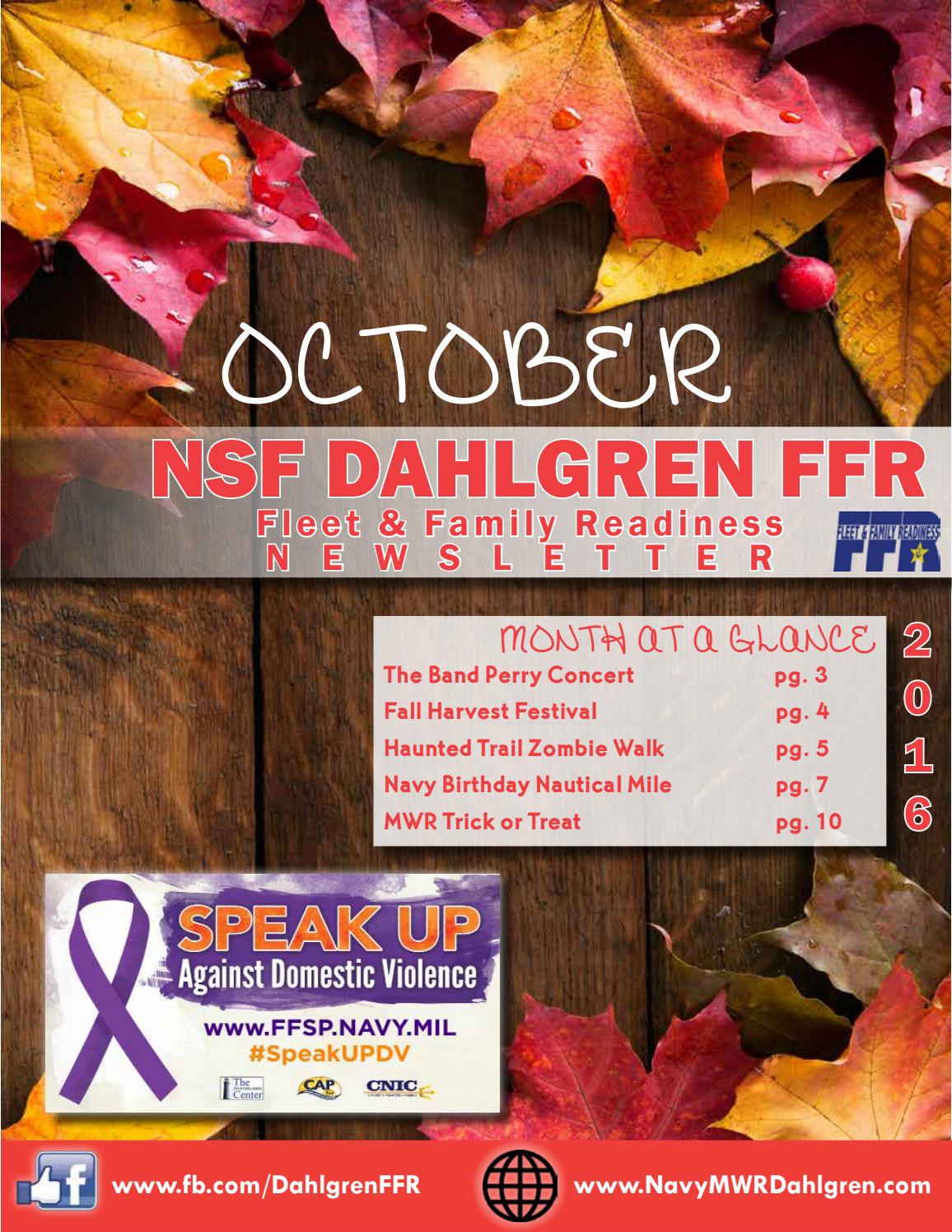 NSF Dahlgren MWR October Newsletter by Dahlgren Marketing - Issuu