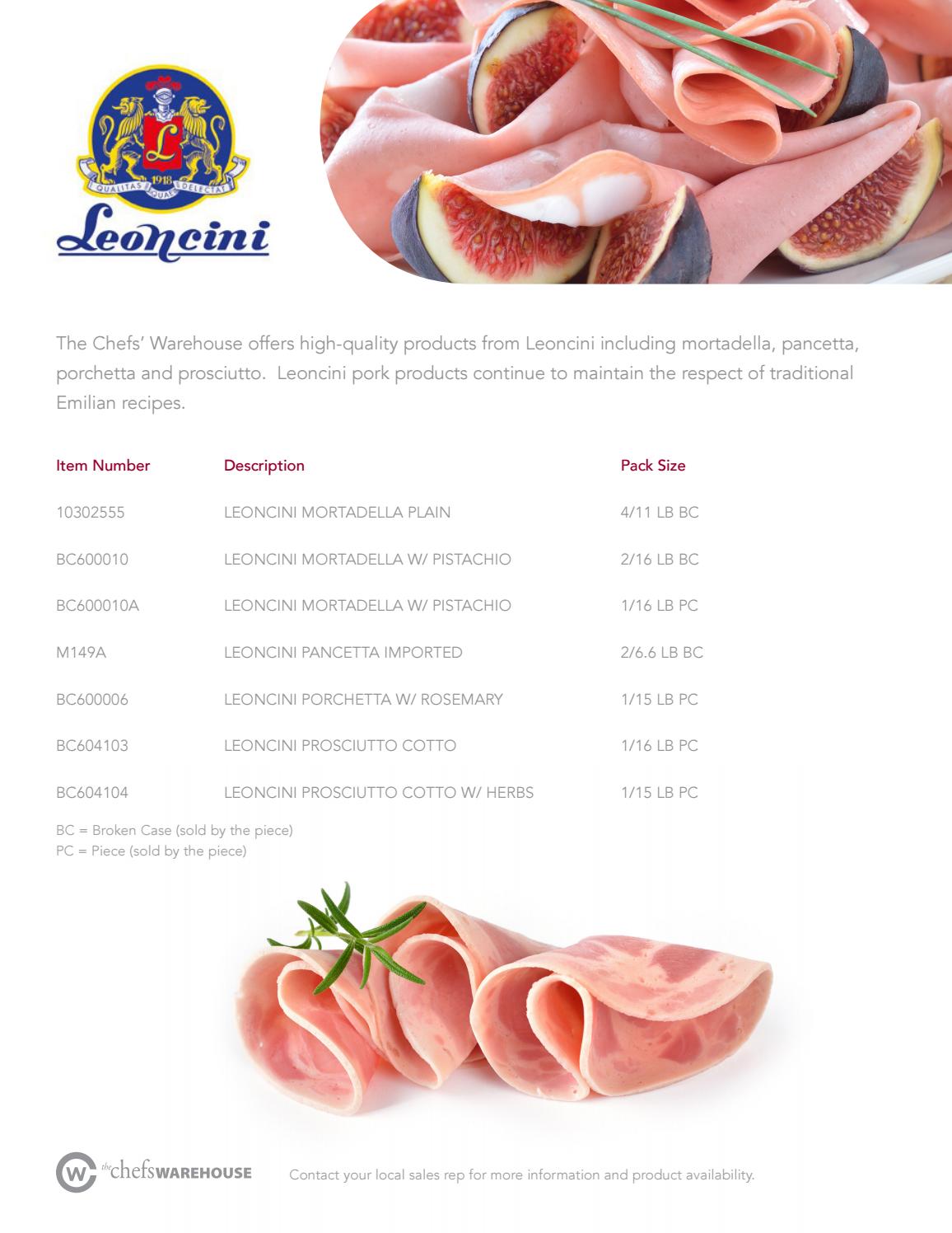 Leoncini Charcuterie by The Chefs' Warehouse - Issuu