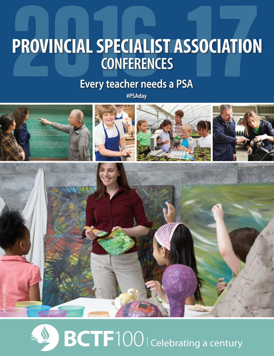 2016 17 PSA Conference Brochure by BC Teachers' Federation - Issuu
