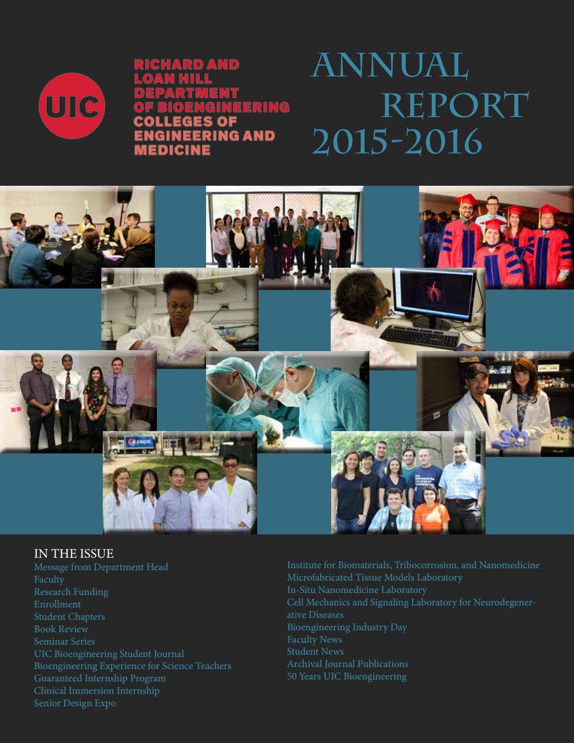 UIC Bioengineering Annual Report 2015-2016 by UIC College of ...