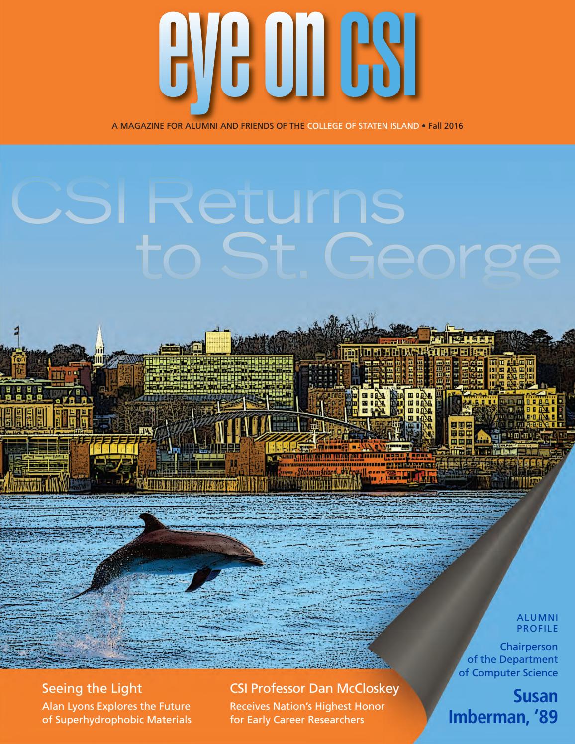 Eye on CSI Fall 2016 by CUNY College of Staten Island - Issuu