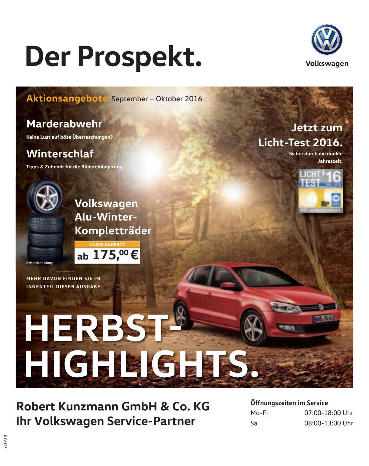 Der Prospekt - September-Oktober 2016 by Robert Kunzmann GmbH & Co. KG ...