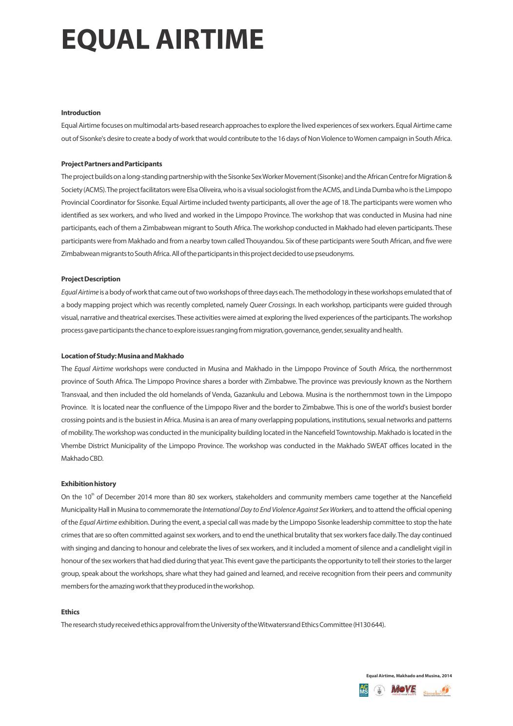 Equal Airtime Exhibition by MoVE methods:visual:explore - Issuu