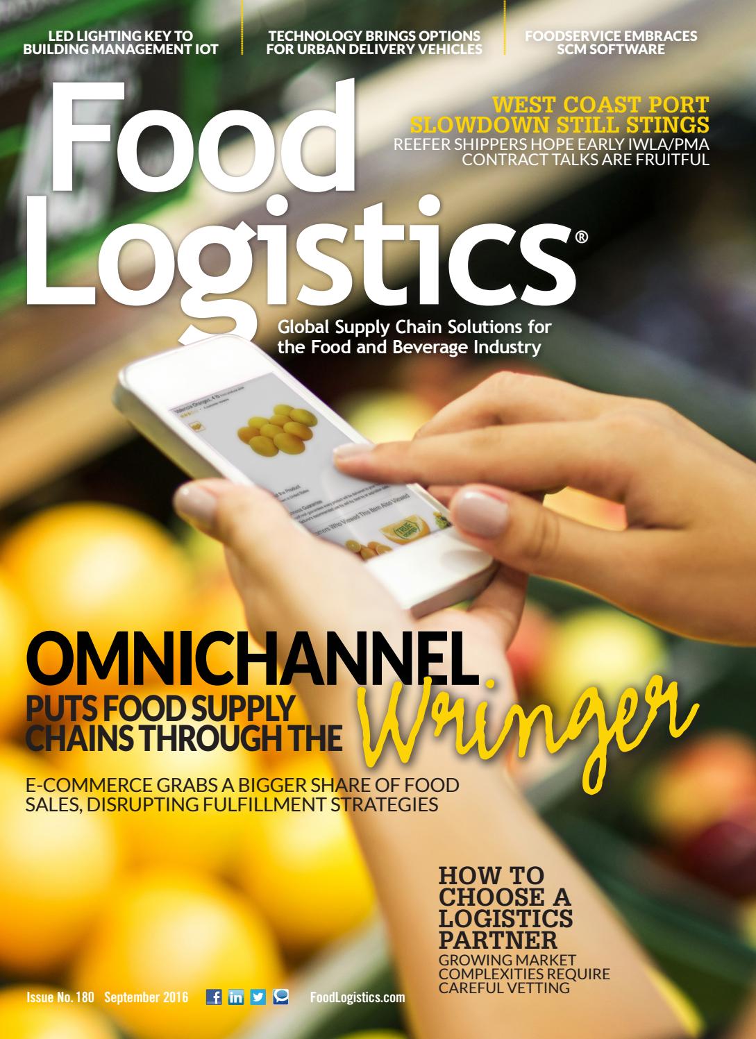 Food Logistics September 2016 by Supply+Demand Chain/Food Logistics - Issuu