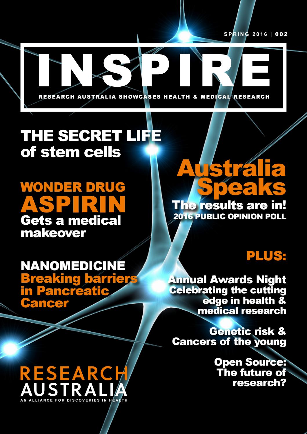Research Australia INSPIRE magazine Spring 2016 by Research Australia ...