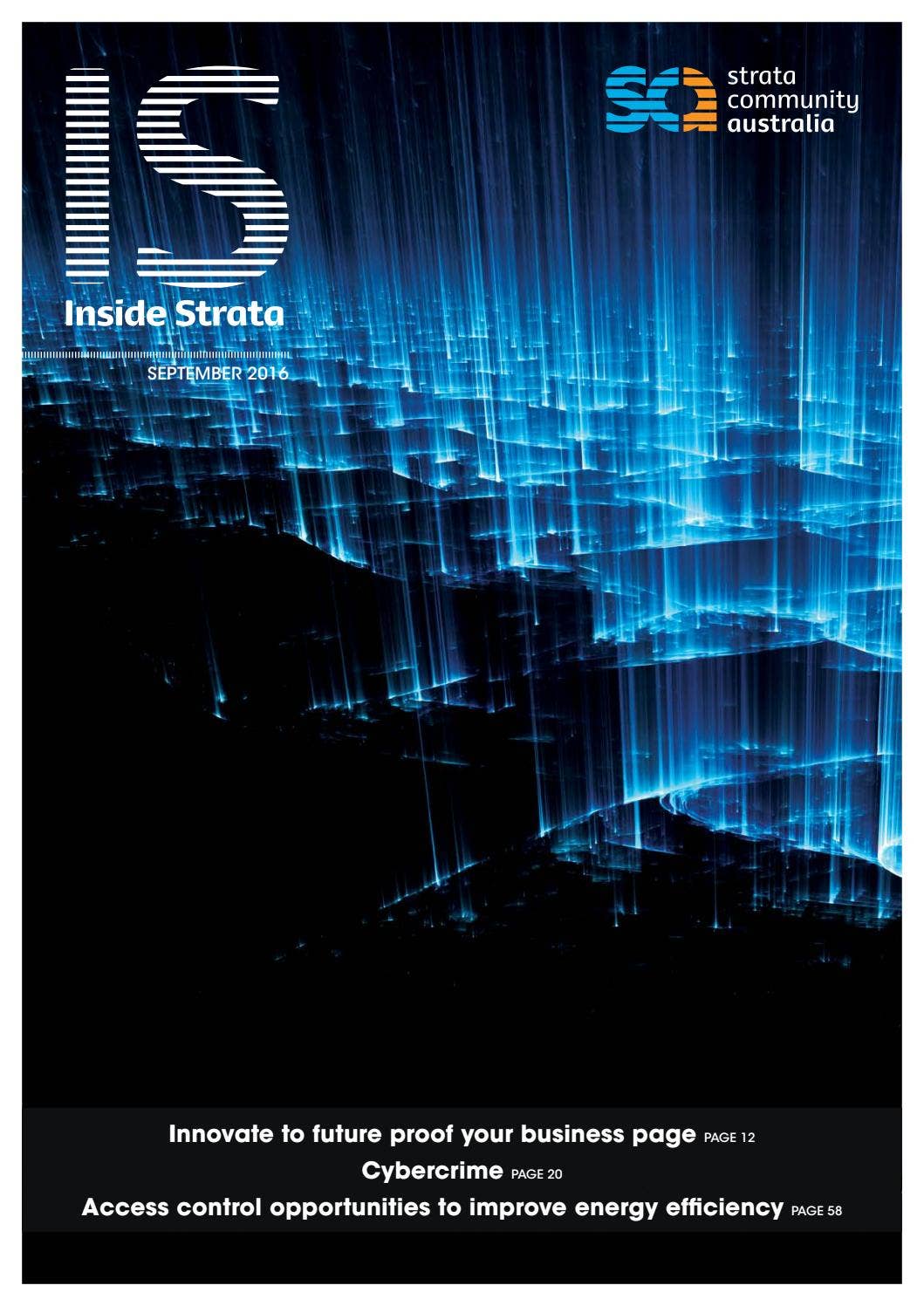 SCA Inside Strata September 2016 by arkmedia4217 - Issuu