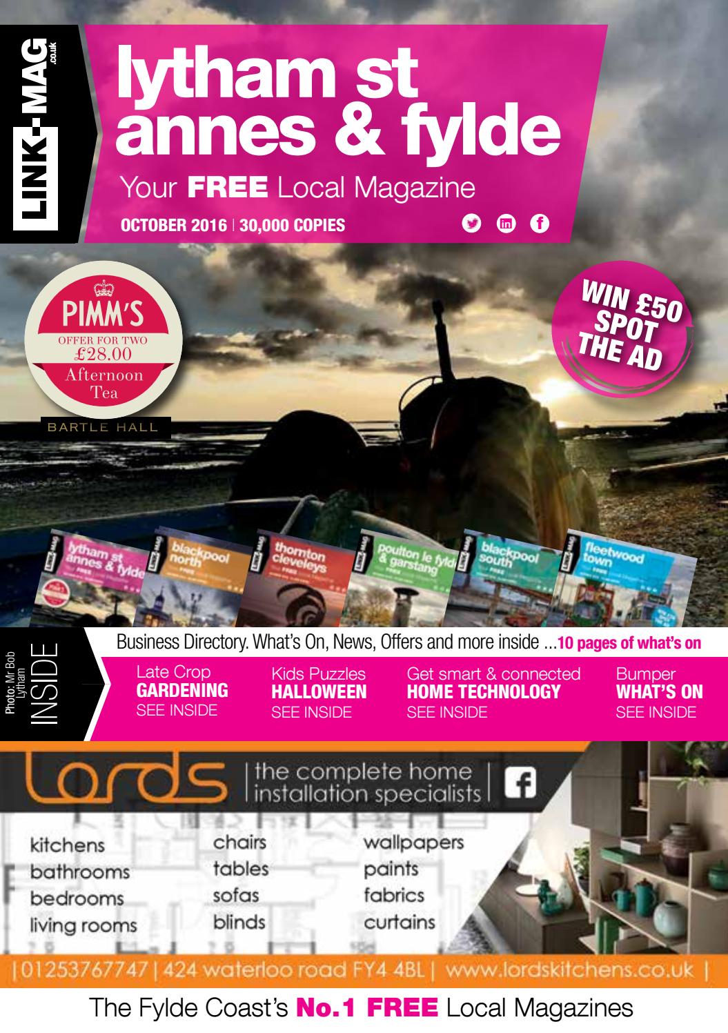 Lytham st annes & fylde october magazine 2016 by LINK-MAG - Issuu