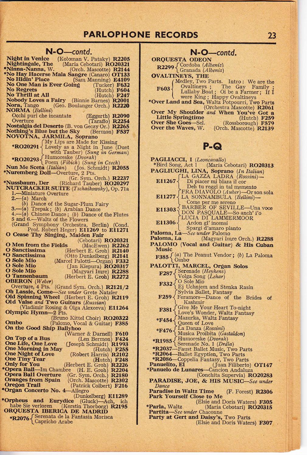 Parlophone Records Catalogue 1934 - 1937 by 78rpm Club - Issuu