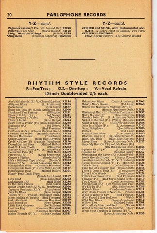 Parlophone Records Catalogue 1934 - 1937 by 78rpm Club - Issuu