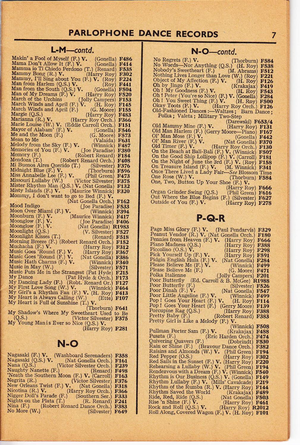 Parlophone Records Catalogue 1934 - 1937 by 78rpm Club - Issuu