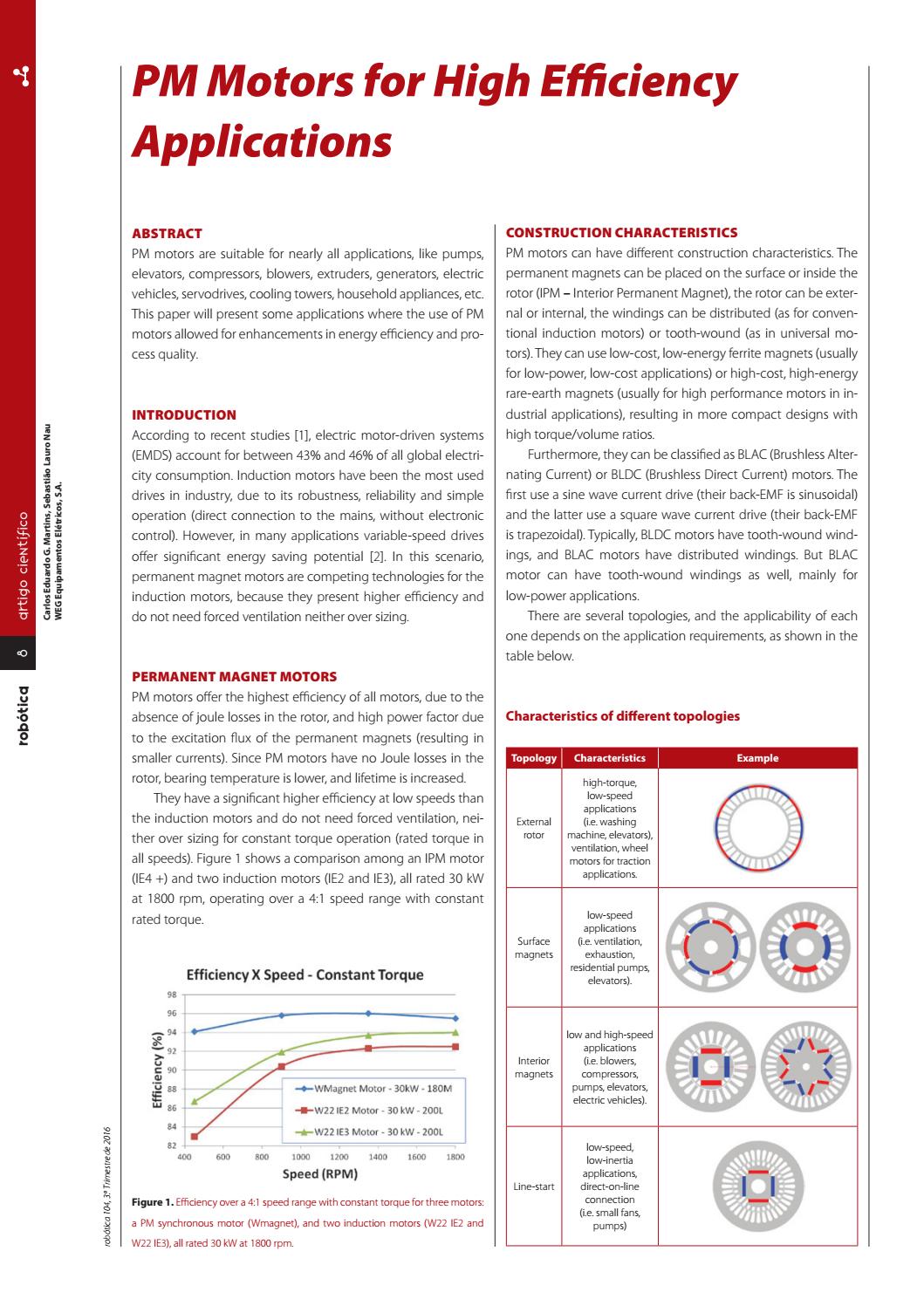 PM Motors for High Efficiency Applications by cie - Issuu