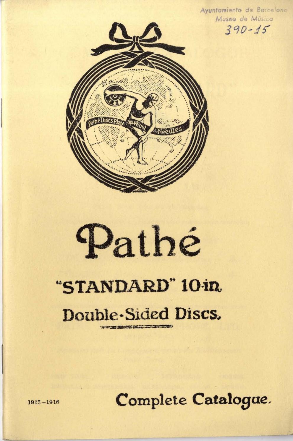 Pathé Records Catalogue 1916 by 78rpm Club - Issuu