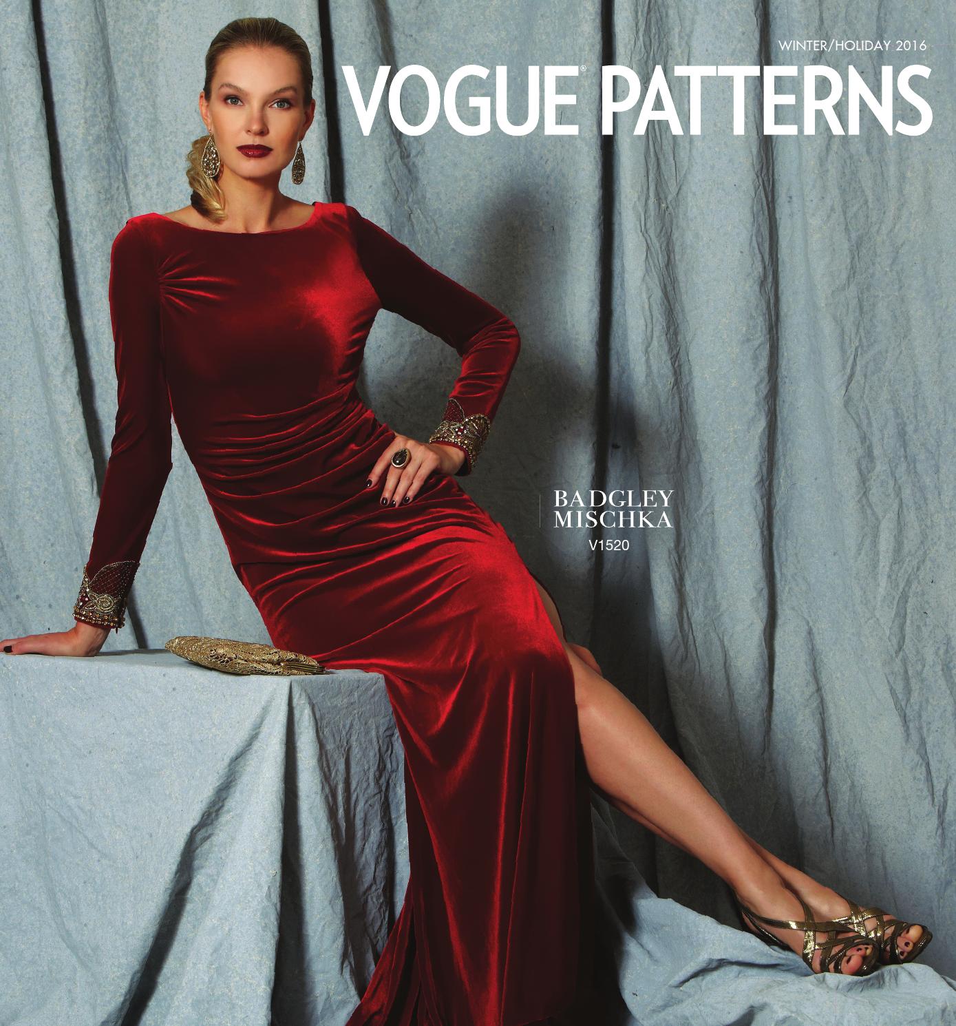 Vogue Patterns Winter/Holiday 2016 Lookbook by Design Group - Issuu