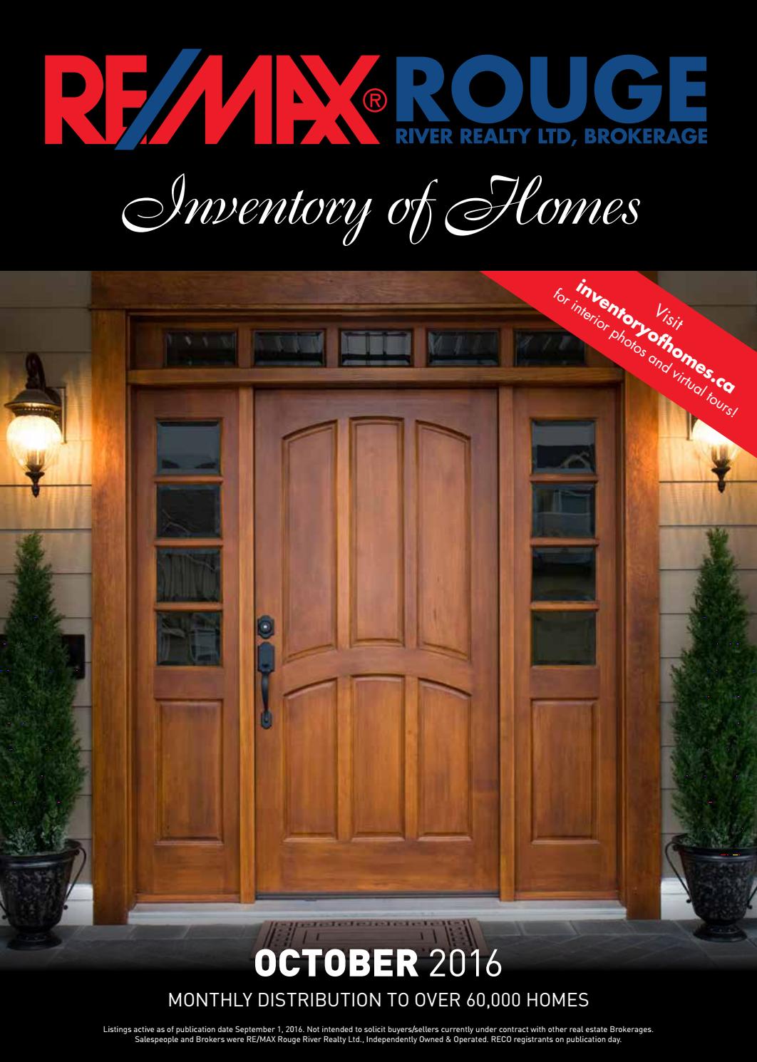 Rouge River 'Inventory of Homes' Magazine - OCT 2016 by THN Media - Issuu