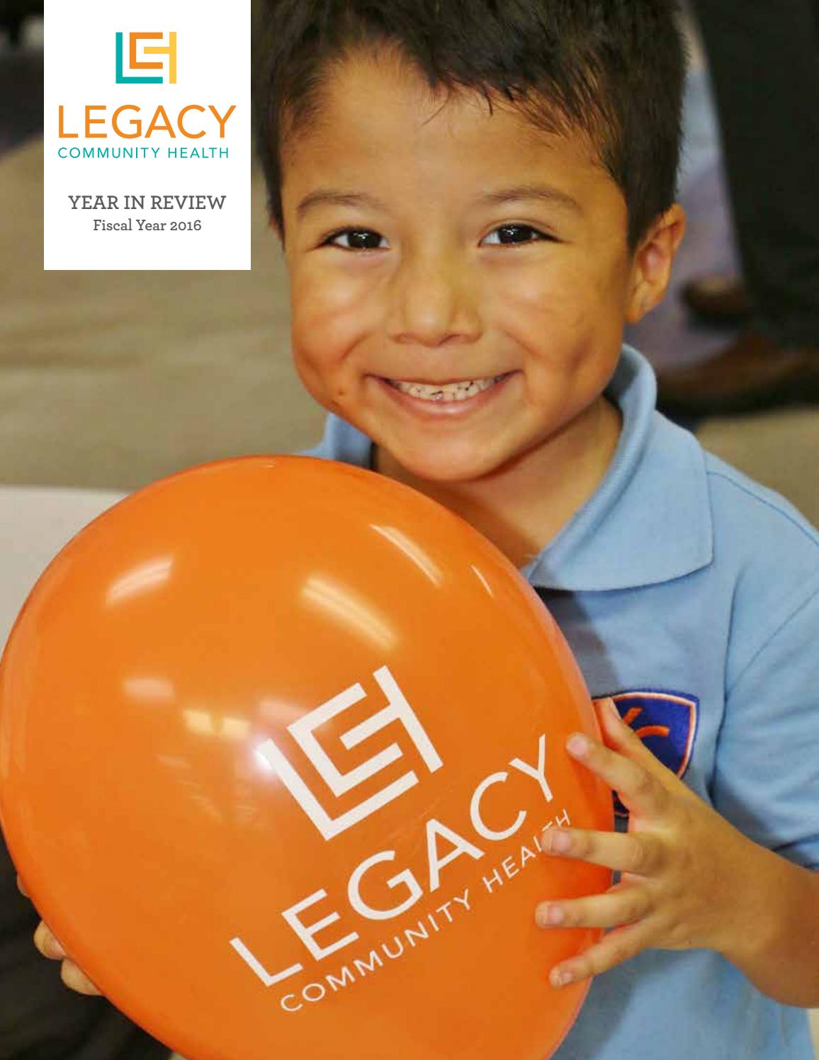 Legacy Community Health Year in Review - Fiscal Year 2016 by Legacy ...