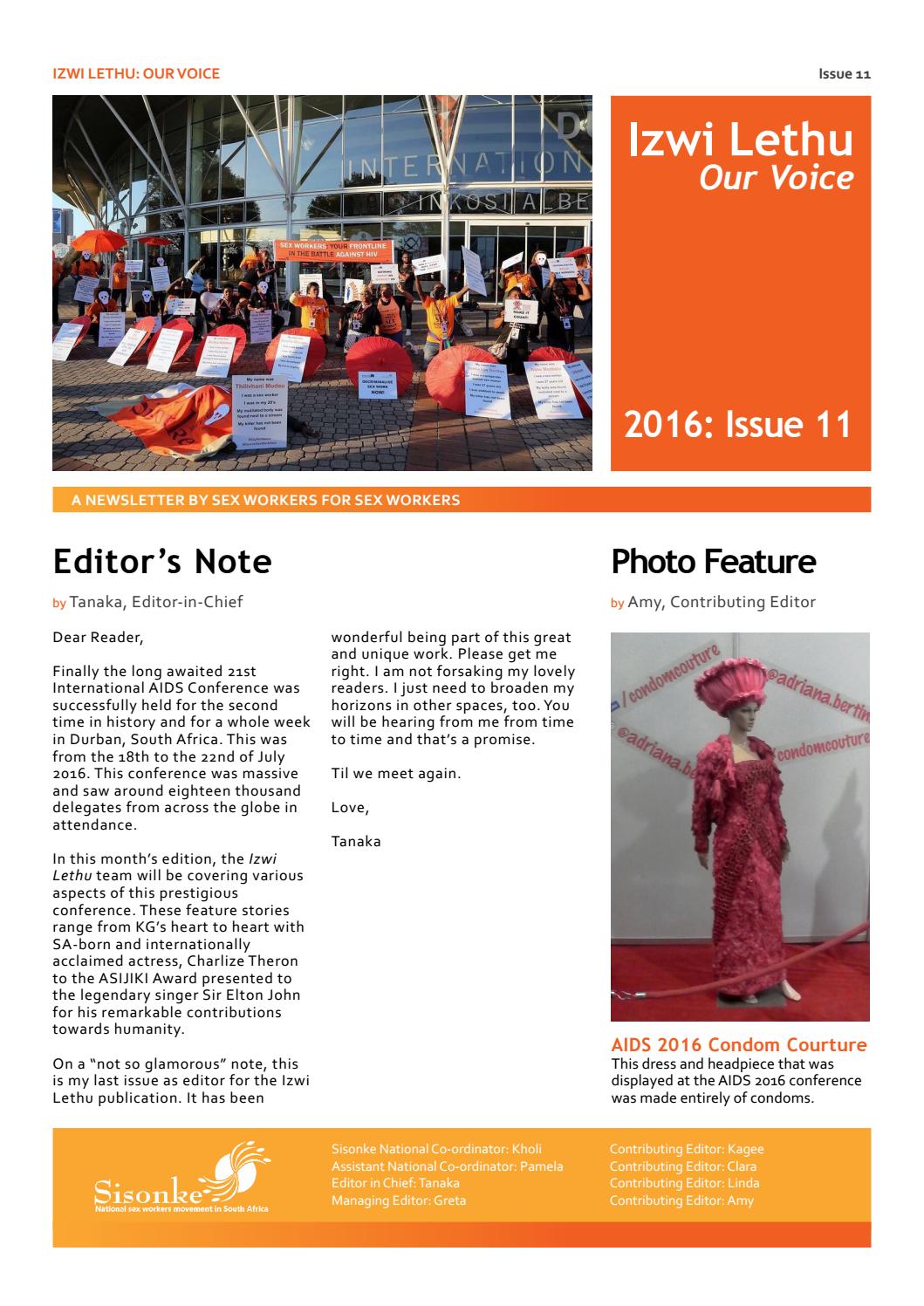 Izwi Lethu: Our Voice, Issue 11, 2016 by MoVE methods:visual:explore - Issuu