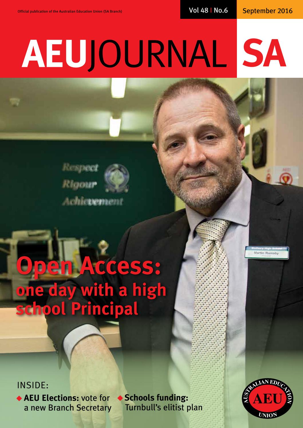 AEUJournal06_16 by Australian Education Union (SA Branch) - Issuu