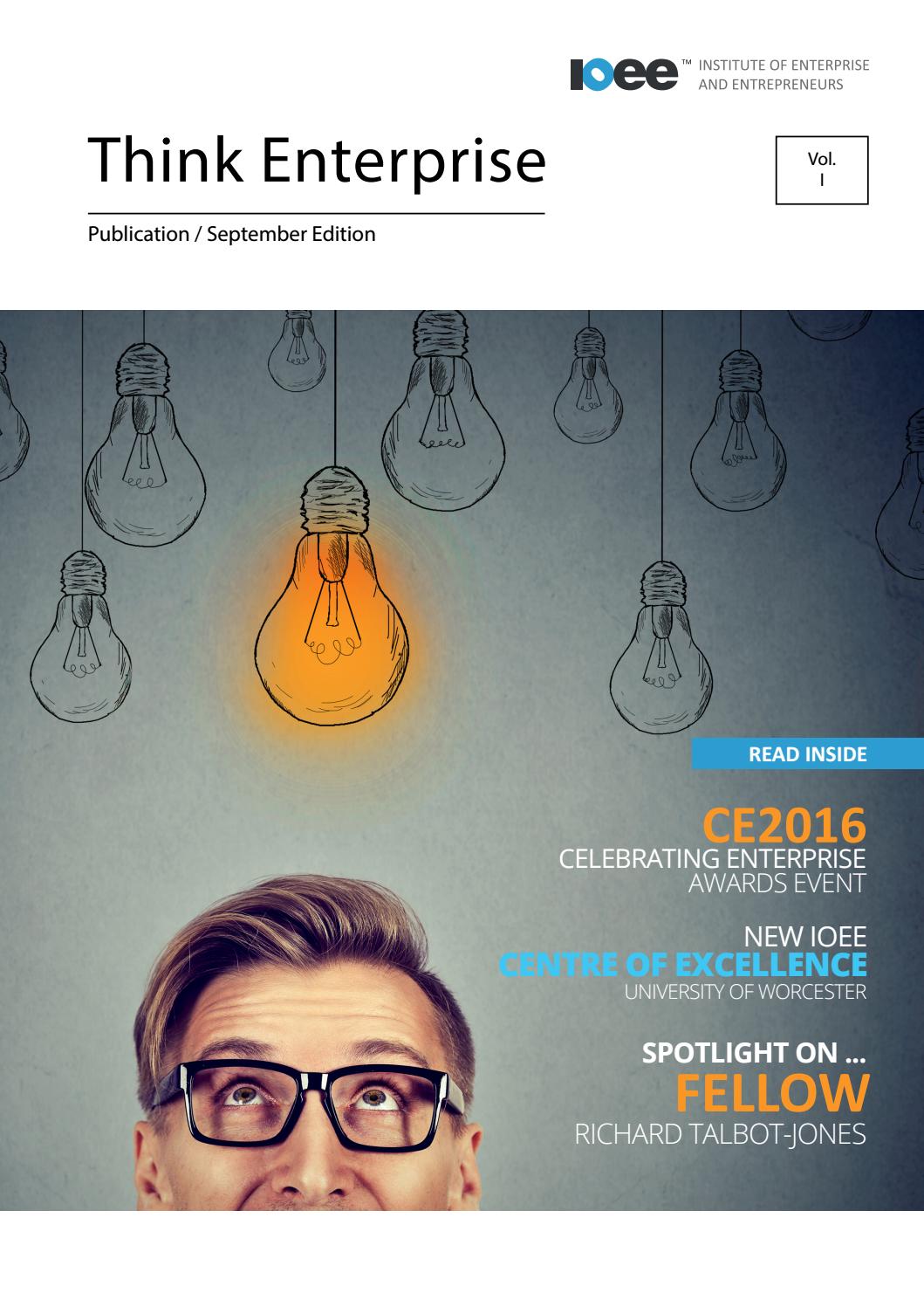 Think Enterprise Issue 1: September 2016 by SFEDI Group - Issuu