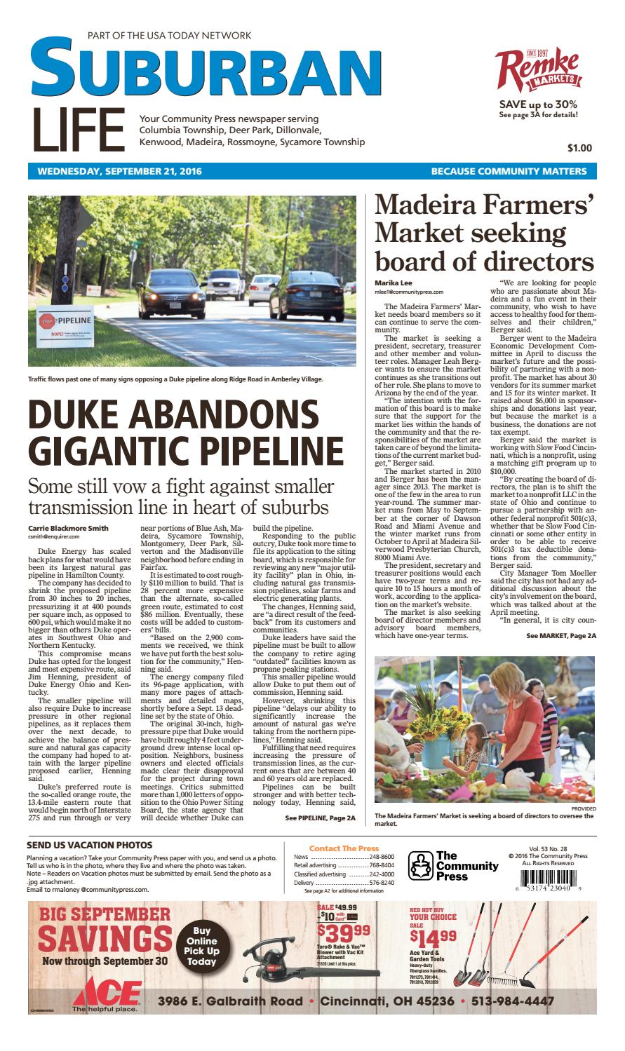 Suburban life 092116 by Enquirer Media - Issuu