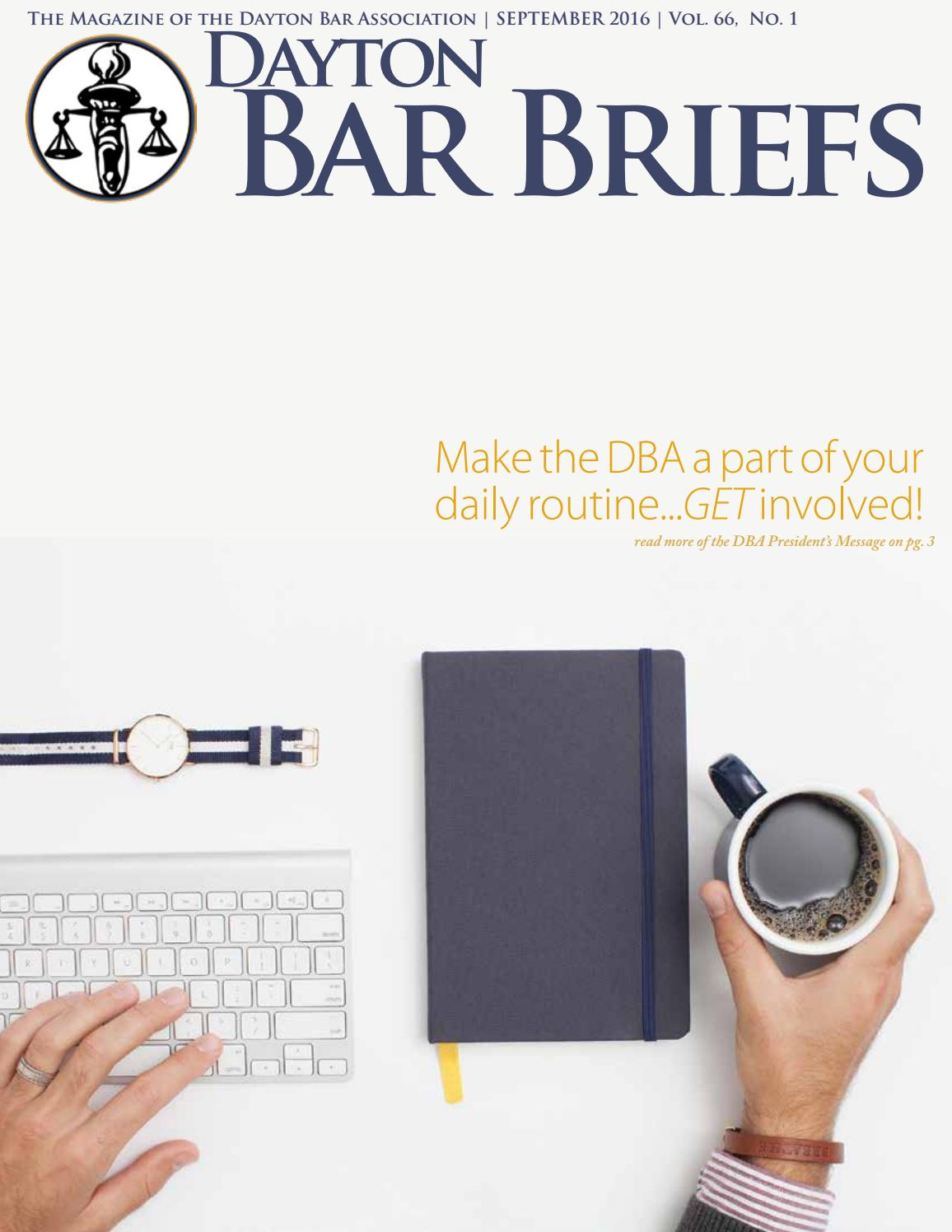 September 2016 by Dayton Bar Association - Issuu