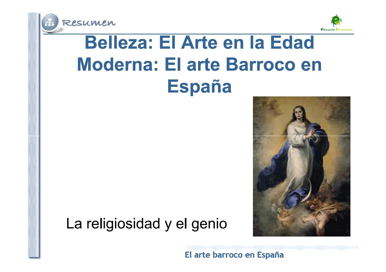 Arte barroco españa resumen T1 by Ana Ballesteros - Issuu