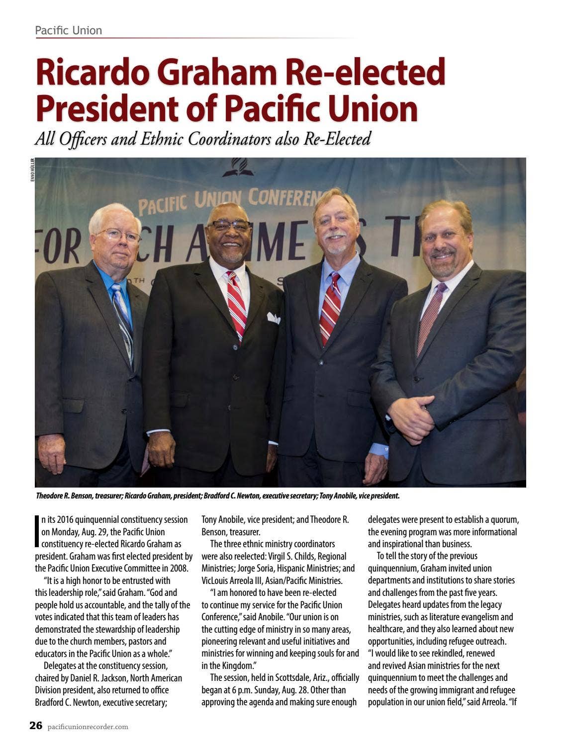 Pacific Union Recorder - October 2016 by Pacific Union Conference of ...