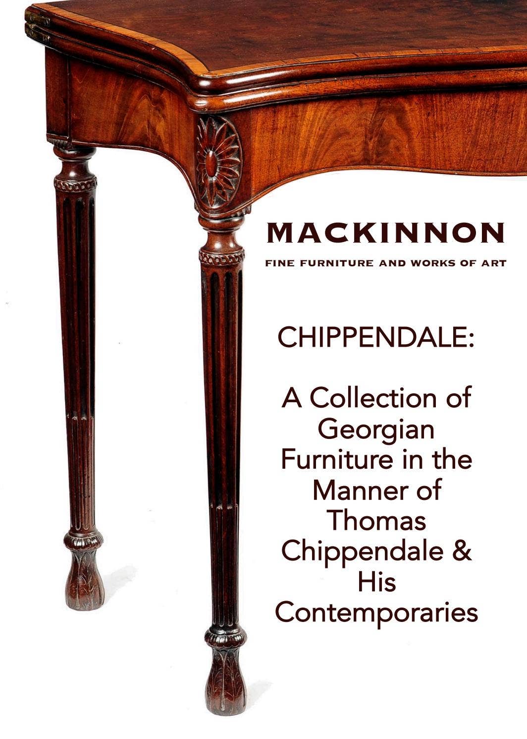 A Collection of Georgian Furniture in the Manner of Thomas Chippendale ...