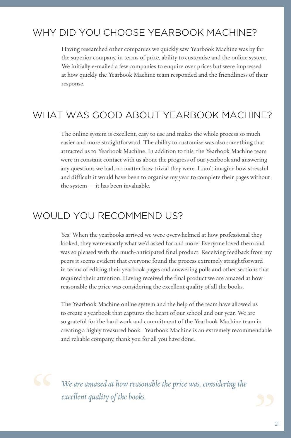 Yearbook Machine Sample Book / Brochure 2016 by Yearbook Machine - Issuu