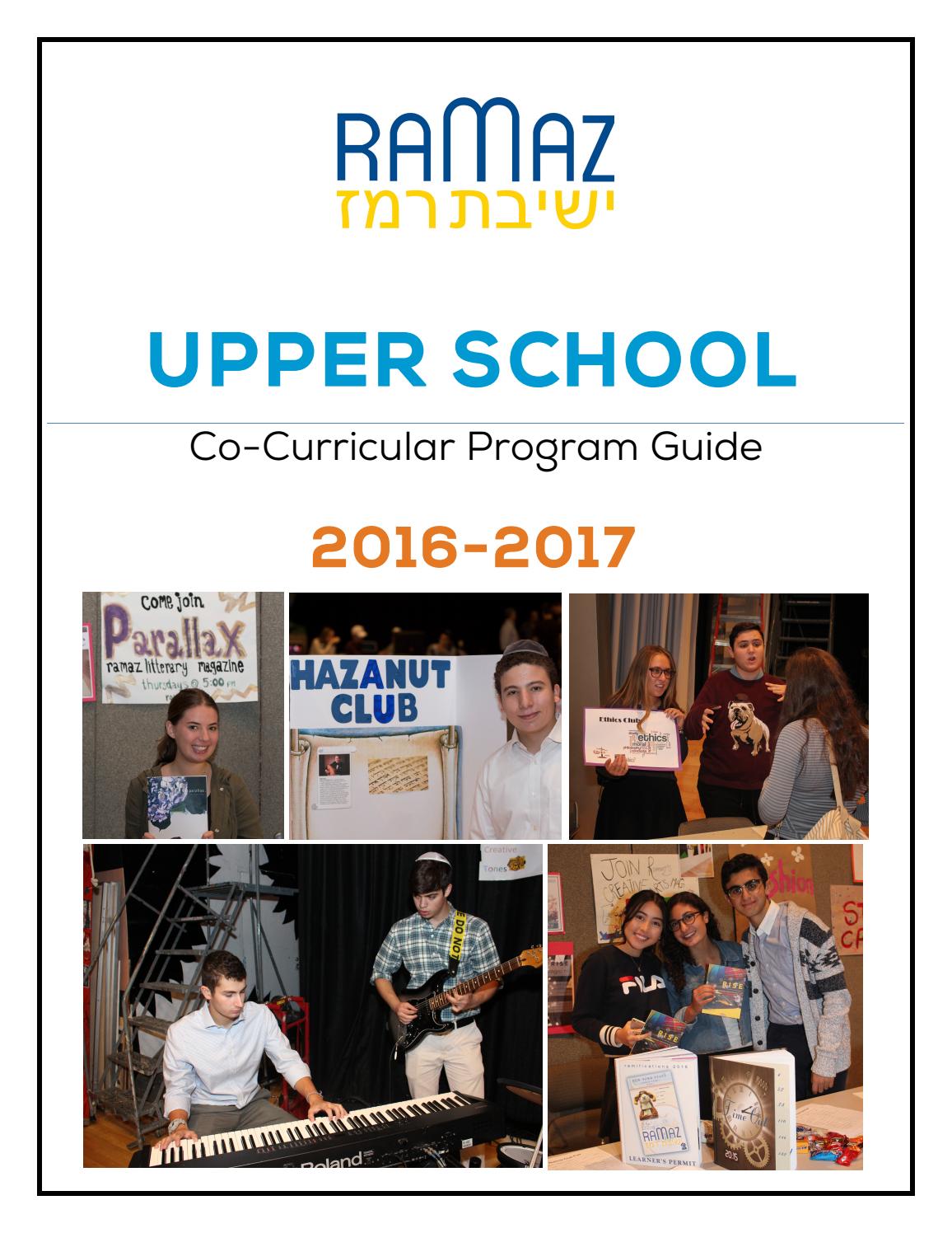 Ramaz Upper School Co-Curricular Programs by Ramaz School - Issuu