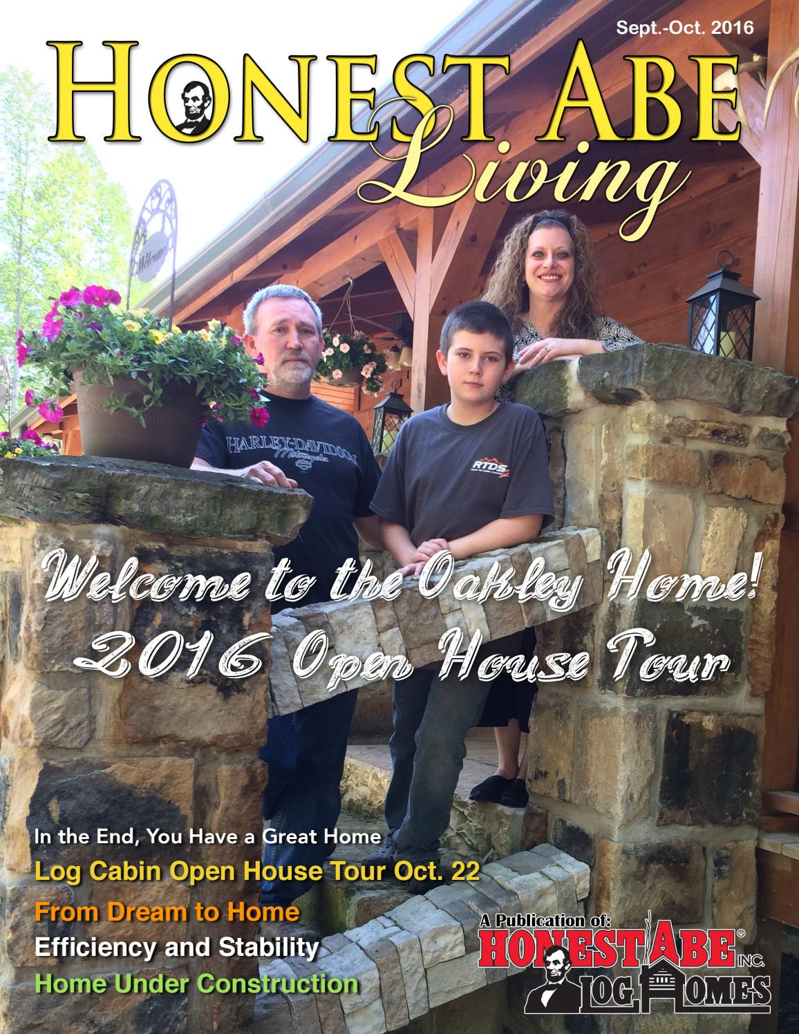 Honest Abe Living, Sept.-Oct. 2016 by Honest Abe Log Homes - Issuu