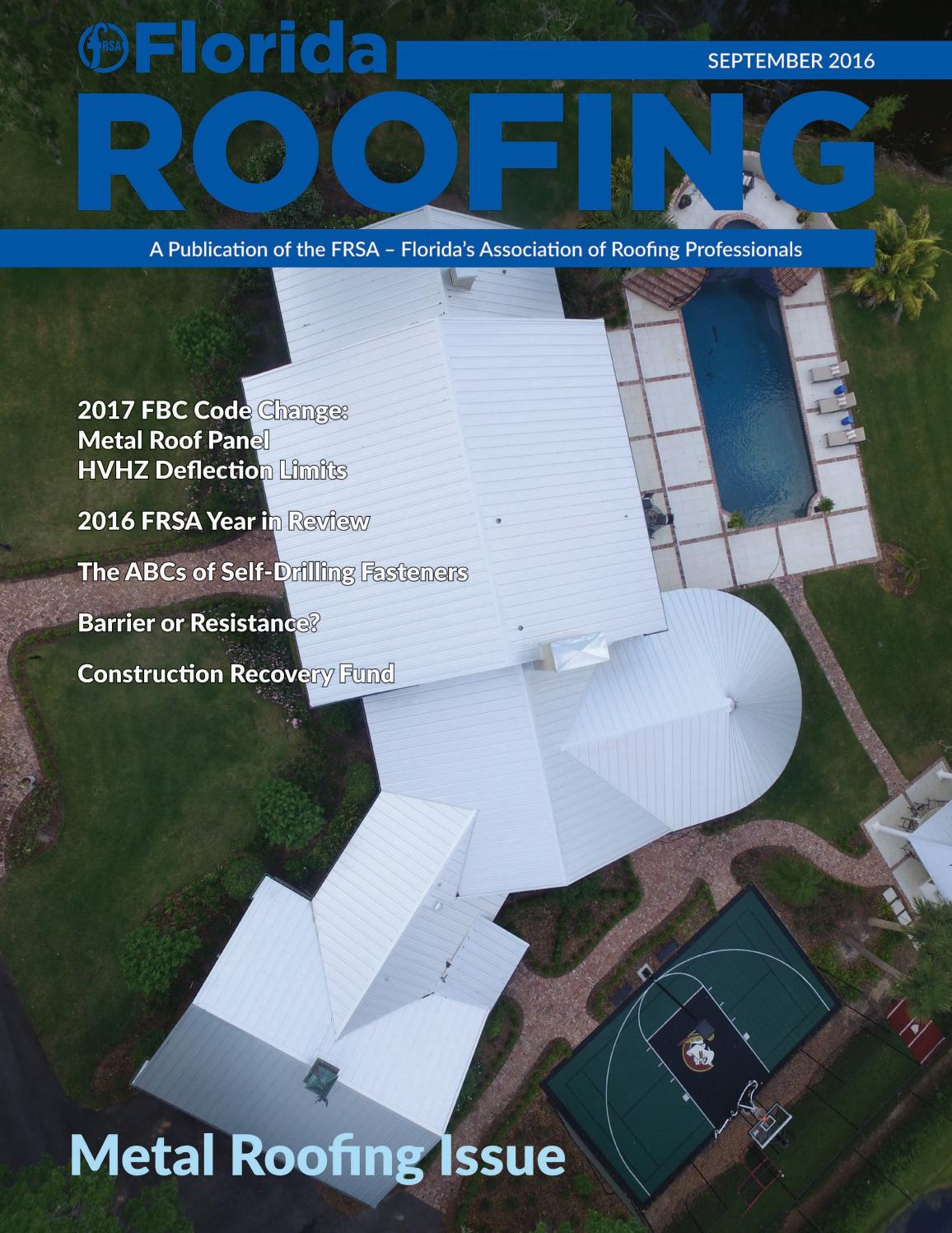 Florida Roofing Magazine - September 2016 by Florida Roofing Magazine ...
