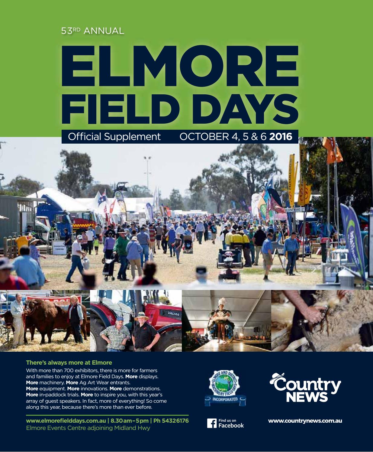 Elmore Field Days 2016 by McPherson Media Group - Issuu