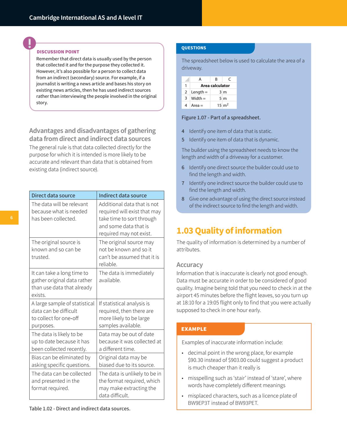 Preview Cambridge International AS and A Level IT Coursebook by ...