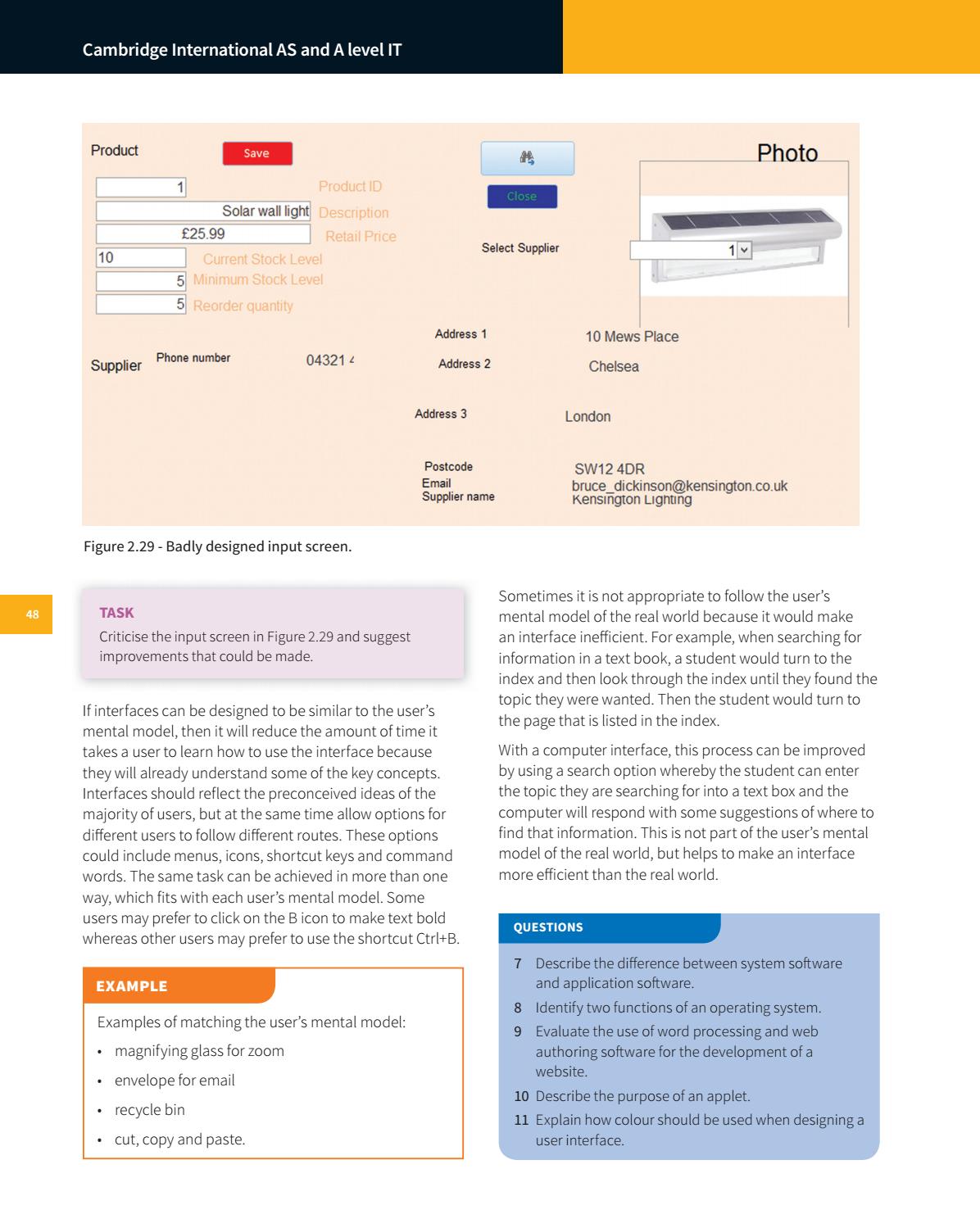 Preview Cambridge International AS and A Level IT Coursebook by ...
