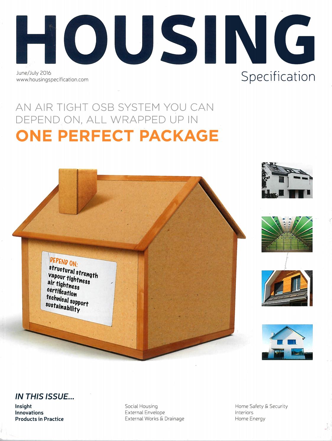 Housing Specification - June / July 2016 (extract) by Patalab - Issuu