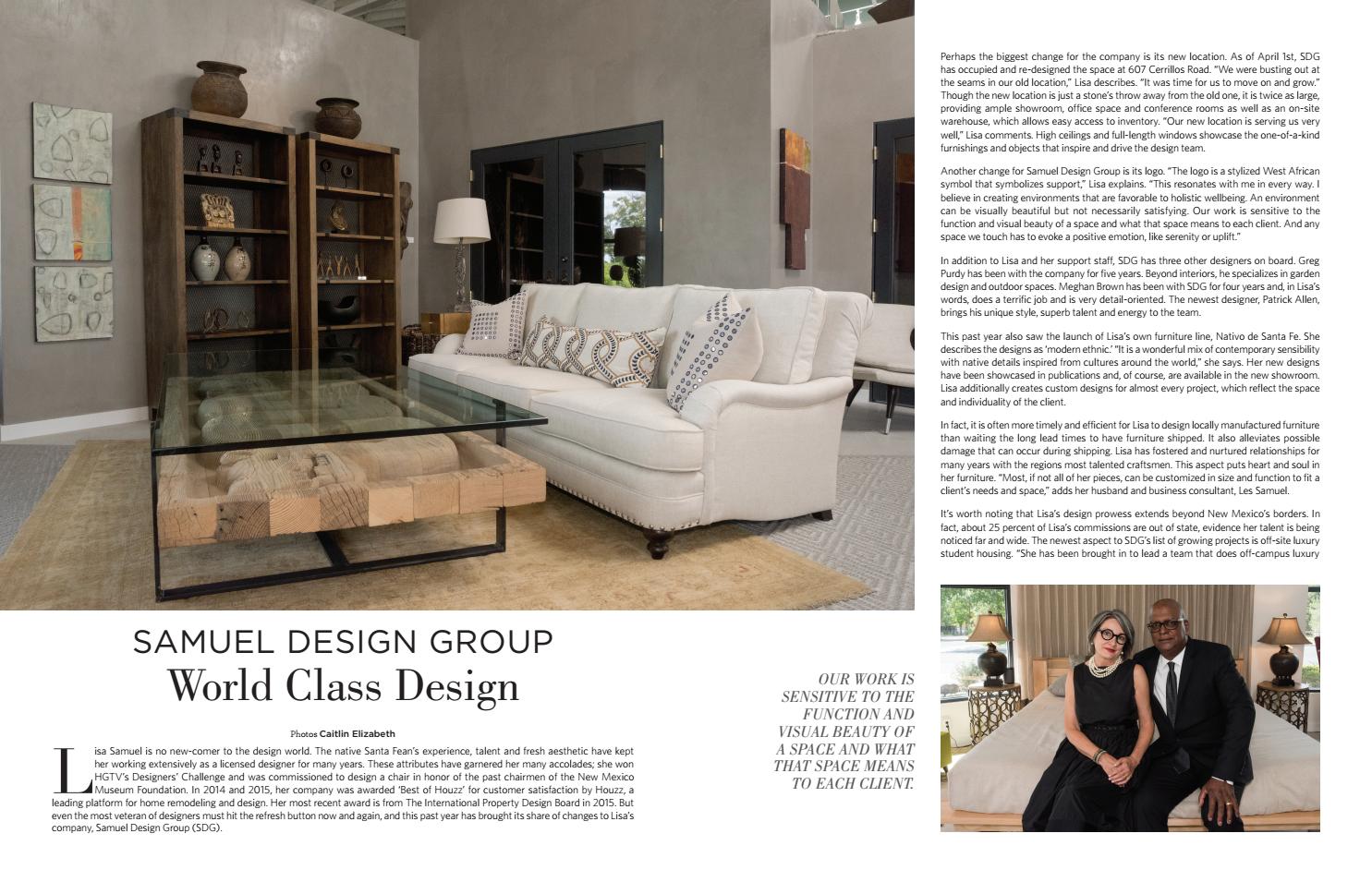 SAMUEL DESIGN GROUP World Class Design by Fine Lifestyles - Issuu