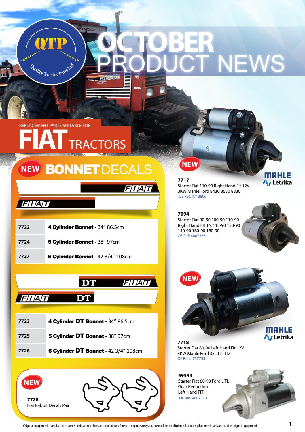QTP October product news by Quality Tractor Parts - Issuu