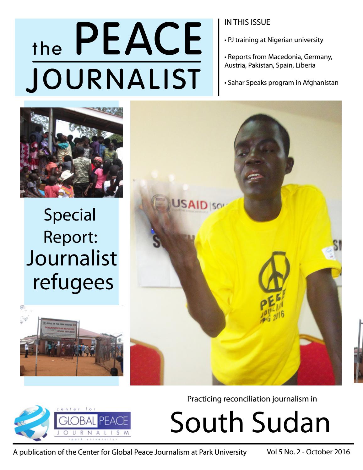 Peace Journalist October 2016 by Center for Global Peace Journalism - Issuu