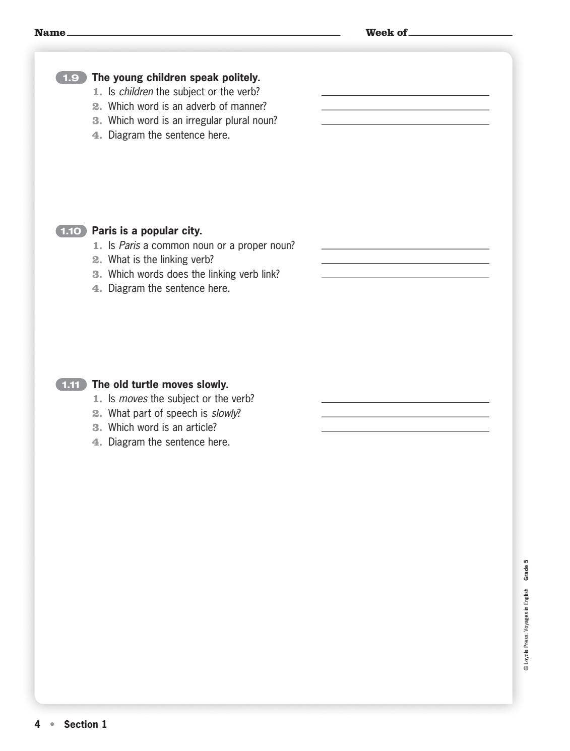 Voyages in English 2018, Practice Book, Grade 5 by Loyola Press - Issuu