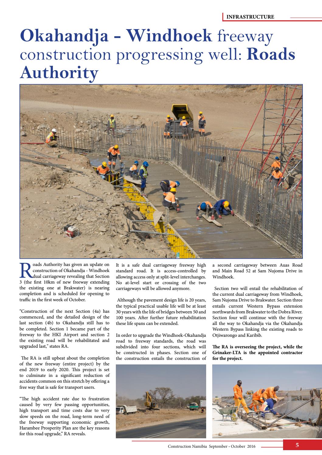 Construction Namibia magazine September - October 2016 by Namibia's ...