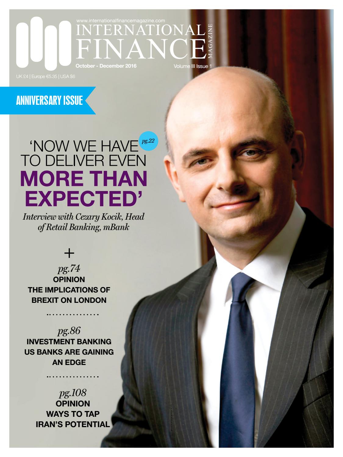 International Finance Magazine Oct - Dec 2016 Banking & Payment Systems ...