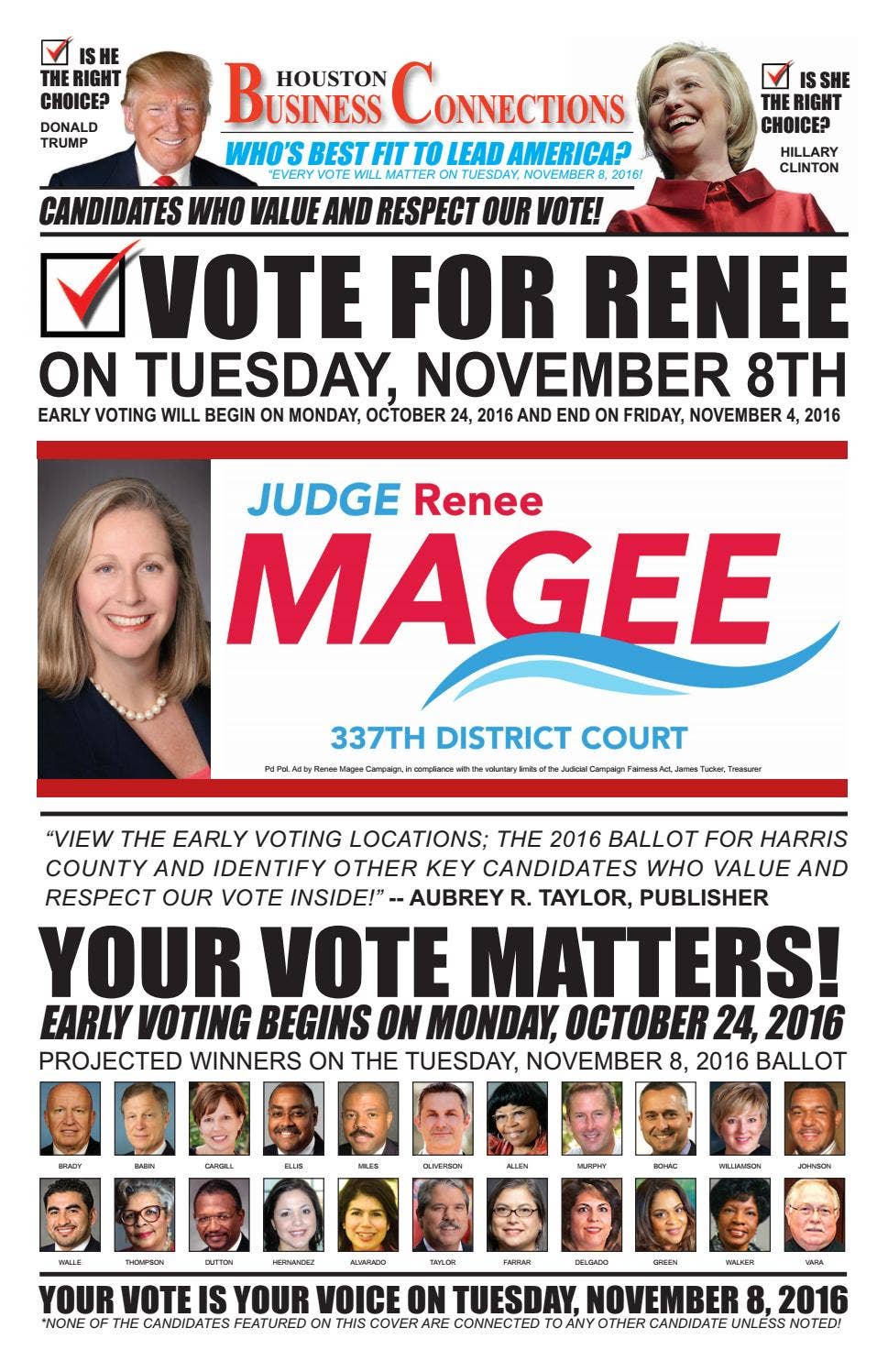 Judge Renee Magee Seeks Your Vote in the Race for Judge 337th District ...
