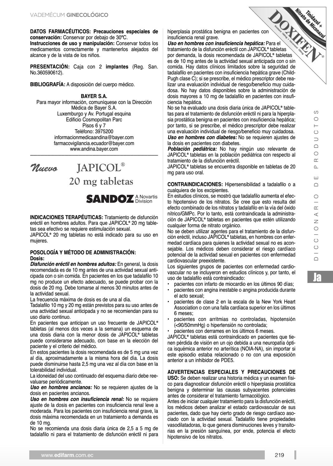 Vademécum Ginecológico Edifarm 2016 by Edifarm & Cía. - Issuu