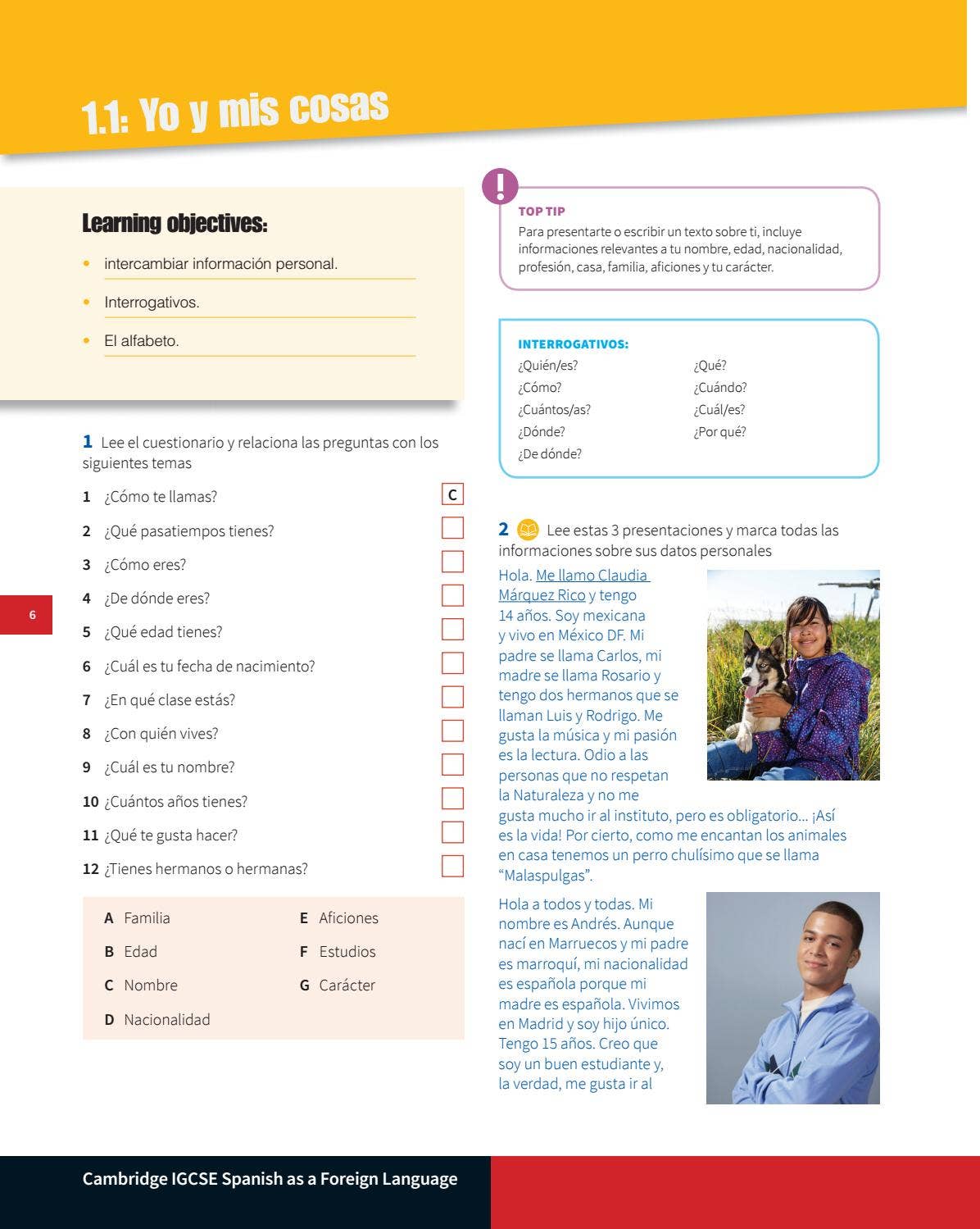 Preview Cambridge IGCSE Spanish as a Foreign Language Coursebook by ...