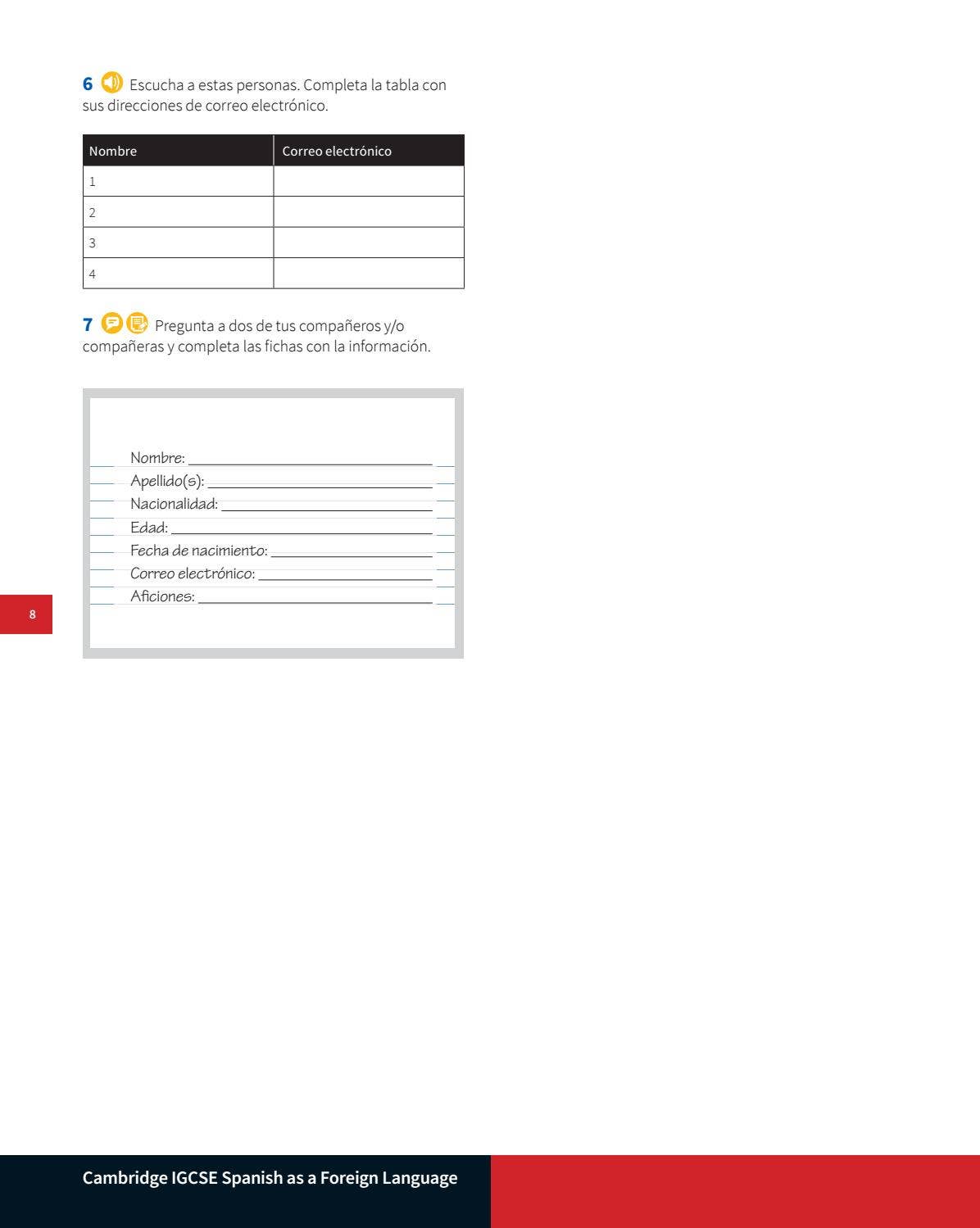 Preview Cambridge IGCSE Spanish as a Foreign Language Coursebook by ...
