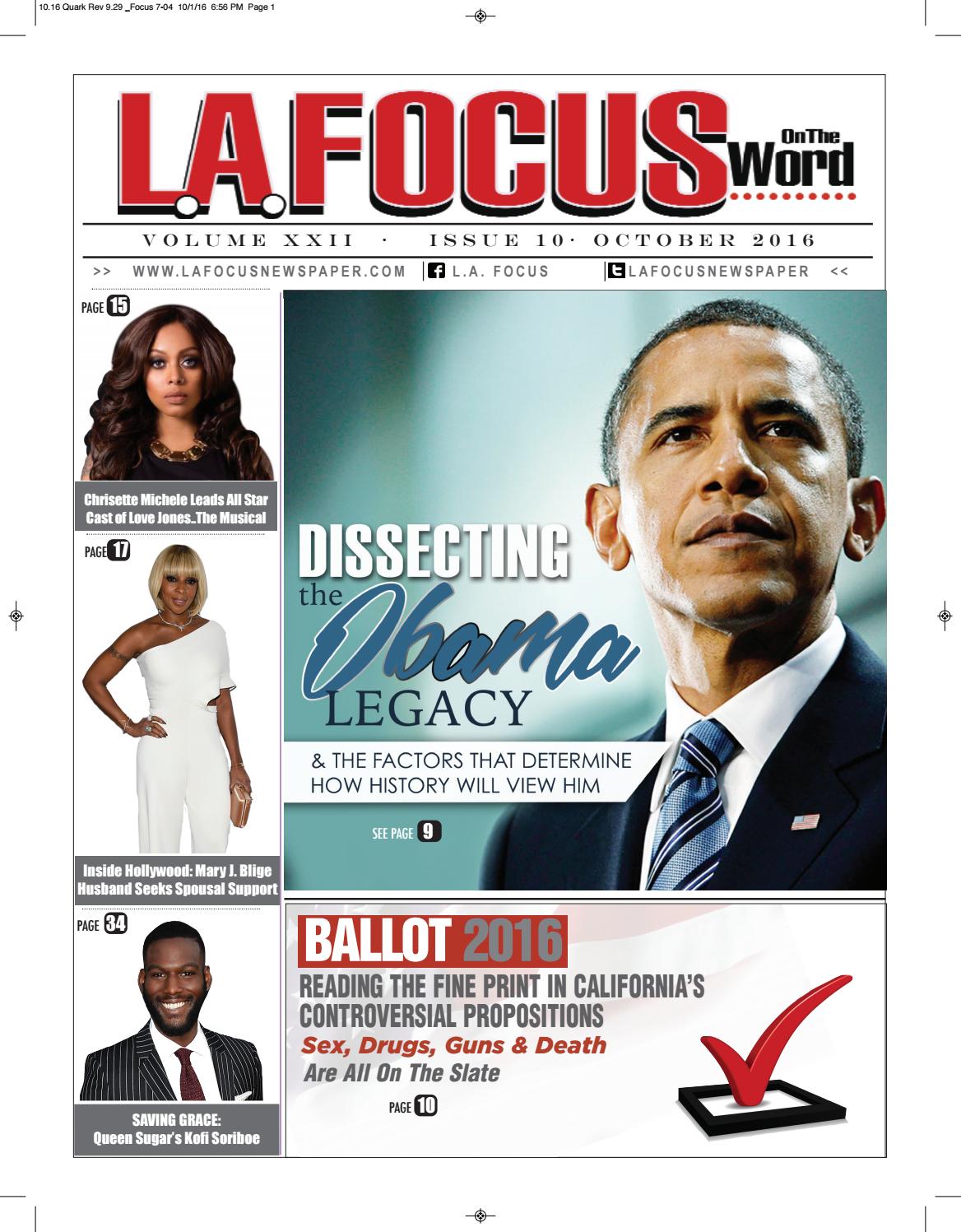 L.A. Focus On The Word October 2016 Issue by LA Focus Newspaper - Issuu