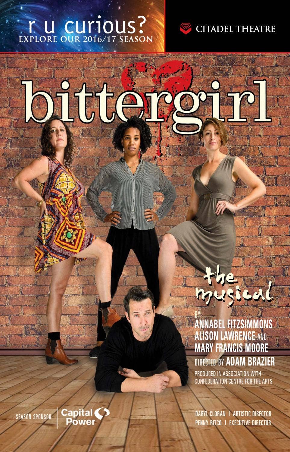 Citadel Theatre playbill - Bittergirl - the musical by Suggitt ...